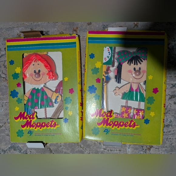 mod moppets | Art | Vintage Kid Midcentury Mod Moppets Wall Hanging ...